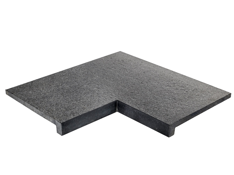 Boordstenen: G684 Chinese Basalt - Gevlamd & Geborsteld - Ceragres